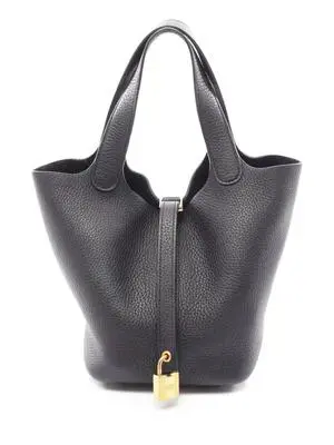 Hermès 2021 Clemence Picotin Lock 18 Handbag - Black