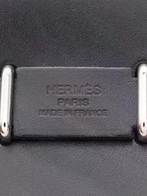 Hermès Military Toile And Vache Hunter Herbag Zip 20 Crossbody Bag - Grey