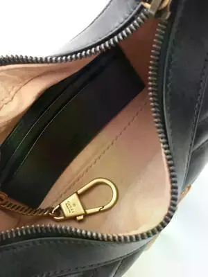 Gucci Mini Gg Marmont Half Moon Satchel Bag
