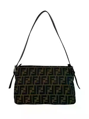 Fendi 1997-2010 Zucca Canvas Shoulder Bag