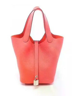 Hermès 2022 Clemence Picotin Lock 18 Handbag - Red