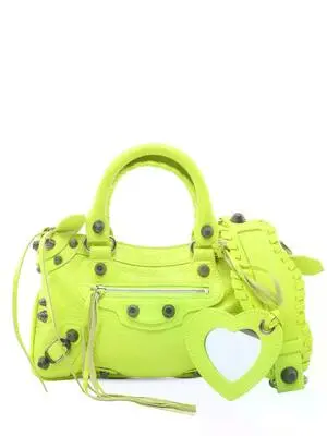 Balenciaga 2018-2026 Arena Lambskin Neo Cagole Xs Satchel - Yellow