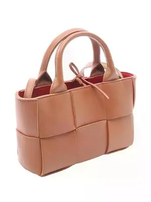 Bottega Veneta Intreccio Arco Tote Satchel - Brown