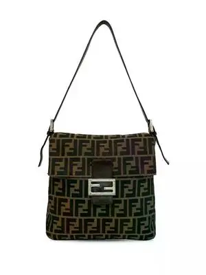 Fendi 2010-2026 Zucca Canvas Shoulder Bag - Brown