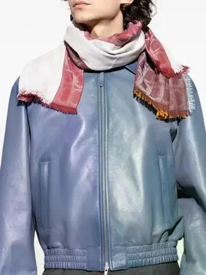 FERRAGAMO Gancini Monogram-pattern Scarf