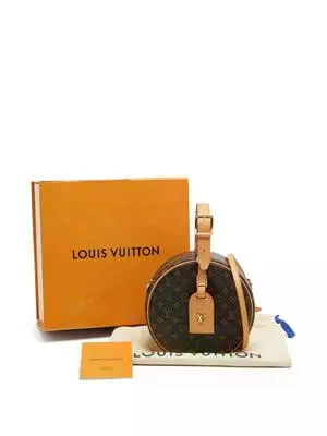 LOUIS VUITTON Monogram Petite Boîte Chapeau Mini Tote Bag - Brown