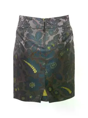 Etro Floral-jacquard Mini Skirt - Grey