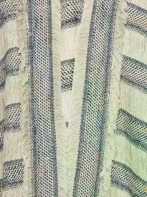 Maje Striped Jacquard Poncho