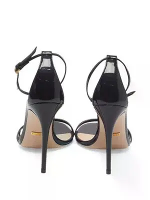 Gucci Patent Leather Ankle Strap Sandals