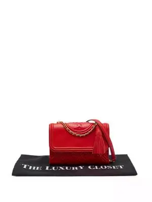 Tory Burch Fleming Quilted Crossbody Bag - Red