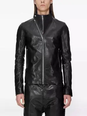 Rick Owens Padded Leather Jacket - Black