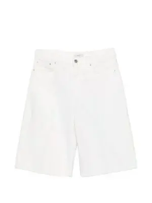 TOTEME Knee-length Denim Shorts - White