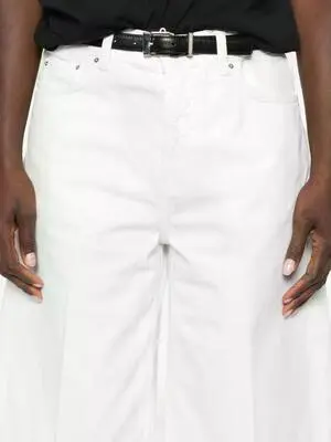TOTEME Knee-length Denim Shorts - White