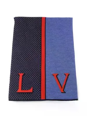 LOUIS VUITTON Damier Scarf - Blue