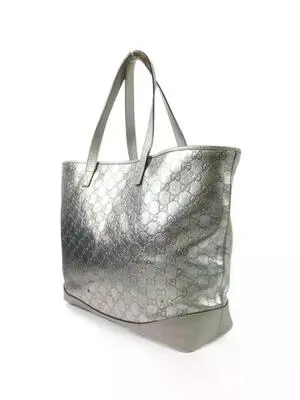 Gucci Gg Tote Bag - Silver
