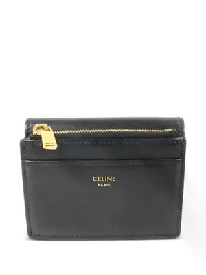 Celine Triomphe Tri-fold Calfskin Wallet