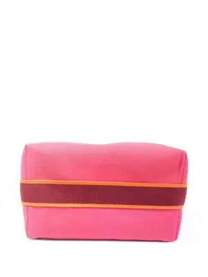 Hermès Gm Bride A Brac Embroidered Logo Canvas Tote Bag - Pink