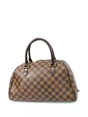 LOUIS VUITTON Mm Ribera Damier Ebène Handbag - Brown