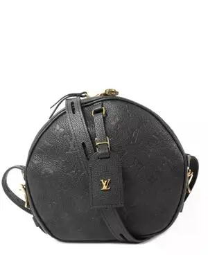 LOUIS VUITTON Mm Monogram Empreinte Boite Chapeau Souple Shoulder Bag - Black