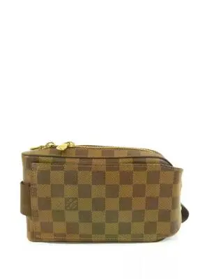 LOUIS VUITTON Geronimos Damier Ebene Belt Bag - Brown