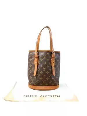 LOUIS VUITTON Pm Bucket Monogram Tote Bag - Brown