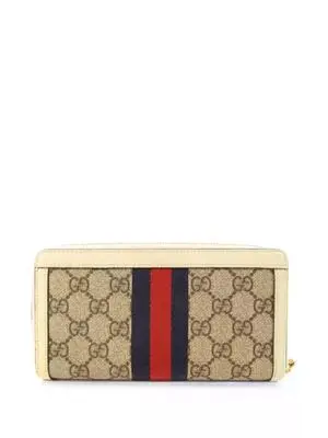Gucci Gg Supreme Web Stripe Wallet