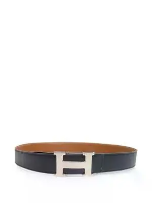 Hermès Constance Leather Belt - Black