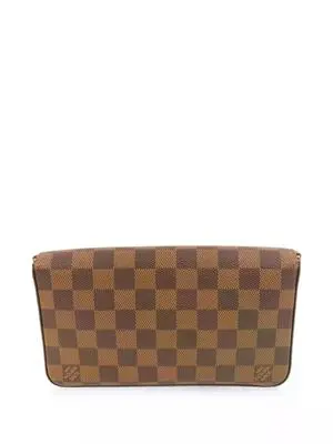 LOUIS VUITTON Damier Pochette Felicie Crossbody Bag - Brown