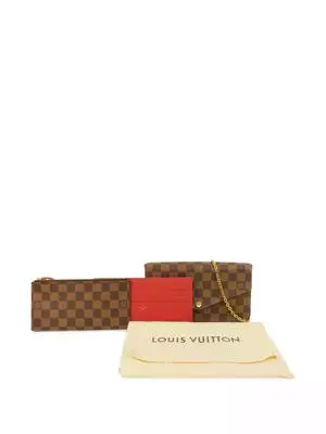 LOUIS VUITTON Damier Pochette Felicie Crossbody Bag - Brown