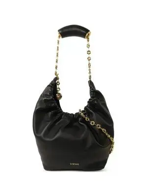 Loewe Small Squeeze Lambskin Shoulder Bag - Black