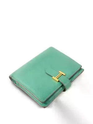 Hermès 2019 Bearn Leather Wallet - Green