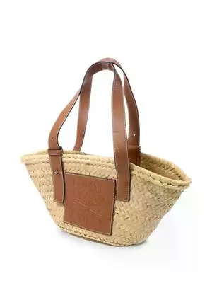 Loewe Leather-patch Basket Tote Bag