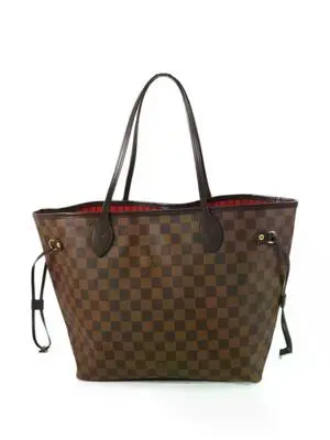 LOUIS VUITTON Mm Damier Neverfull Tote Bag - Brown