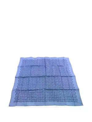 Hermès Geometric-print Scarf - Blue