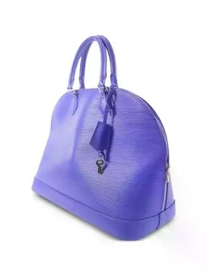 LOUIS VUITTON Alma Epi Tote Bag - Purple