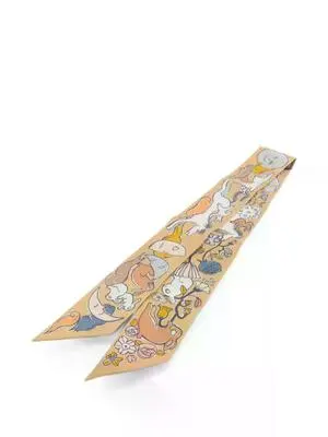 Hermès Twilly Animal-print Scarf