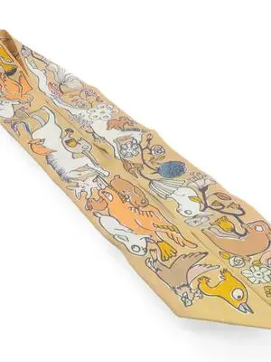 Hermès Twilly Animal-print Scarf