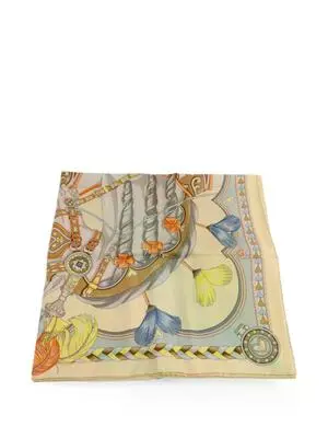 Hermès Harnais De Cœur Scarf - Neutrals