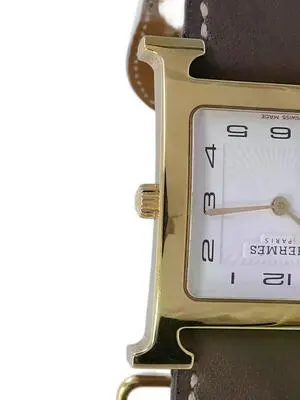 Hermès Heure H 26mm Watch With Square Dial - White