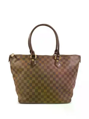 LOUIS VUITTON Saleya Mm Damier Tote Bag - Brown