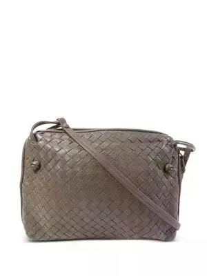Bottega Veneta Intrecciato Shoulder Bag - Grey
