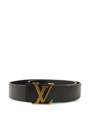LOUIS VUITTON Logo-detail Leather Belt - Brown