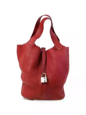 Hermès 2015 Gm Picotin Bucket Bag - Red