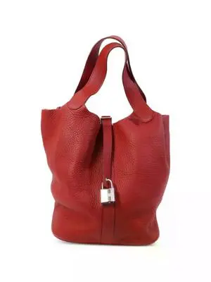 Hermès 2015 Gm Picotin Bucket Bag - Red