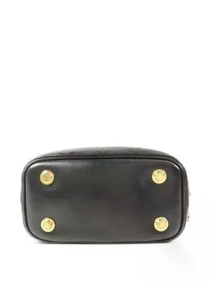 LOUIS VUITTON Vanity Case Two-way Leather Tote Bag - Black