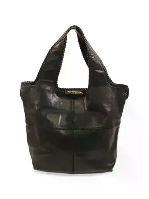 Givenchy Braided-trim Leather Tote Bag - Black