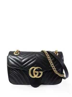 Gucci Gg Marmont Shoulder Bag - Black