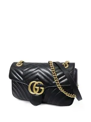 Gucci Gg Marmont Shoulder Bag - Black