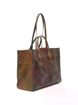 LOUIS VUITTON Monogram Giant Reverse Onthego Two-way Handbag - Brown