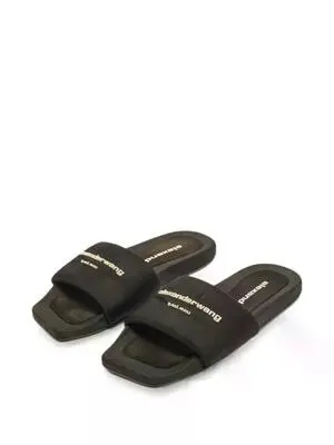 Alexander Wang Logo-embossed Slides